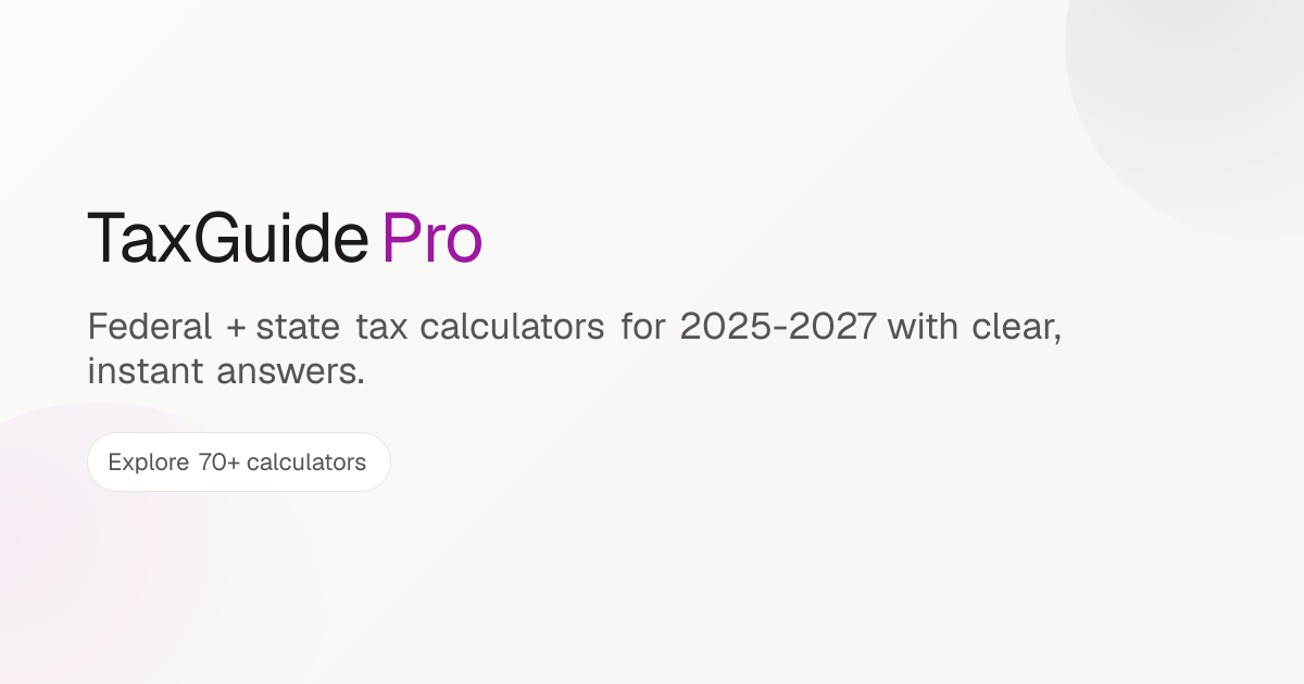Best W-4 Withholding Calculators for 2026 | TaxGuide Pro